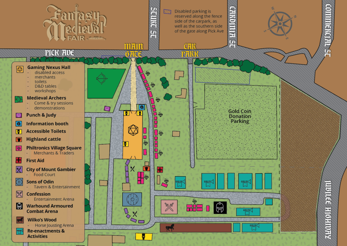 2024 Fair Map – Fantasy Medieval Fair